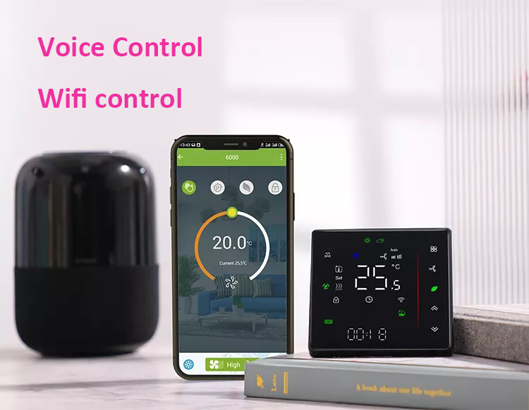 Touch Screen LED Wifi Room Thermostat For FCU