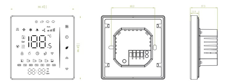 Smart Heating Programmable Home Thermostat