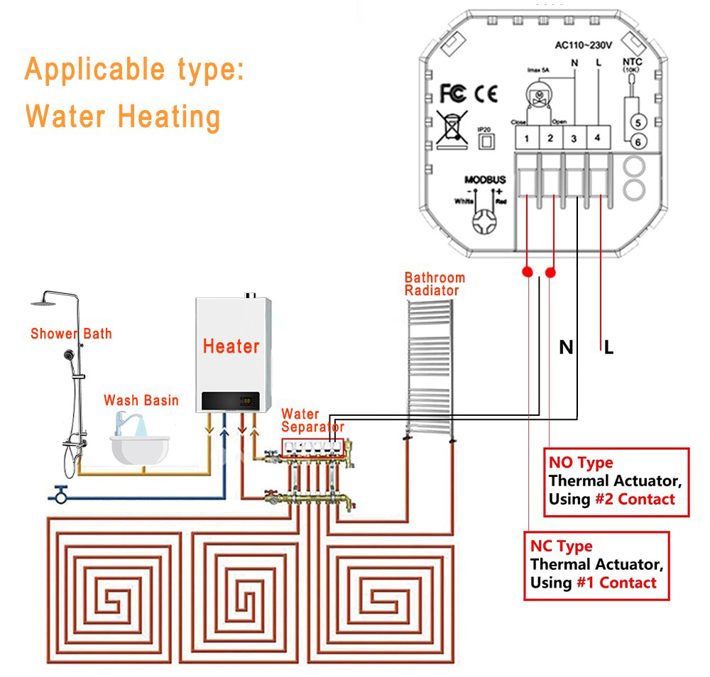 Smart Heating Programmable Home Thermostat