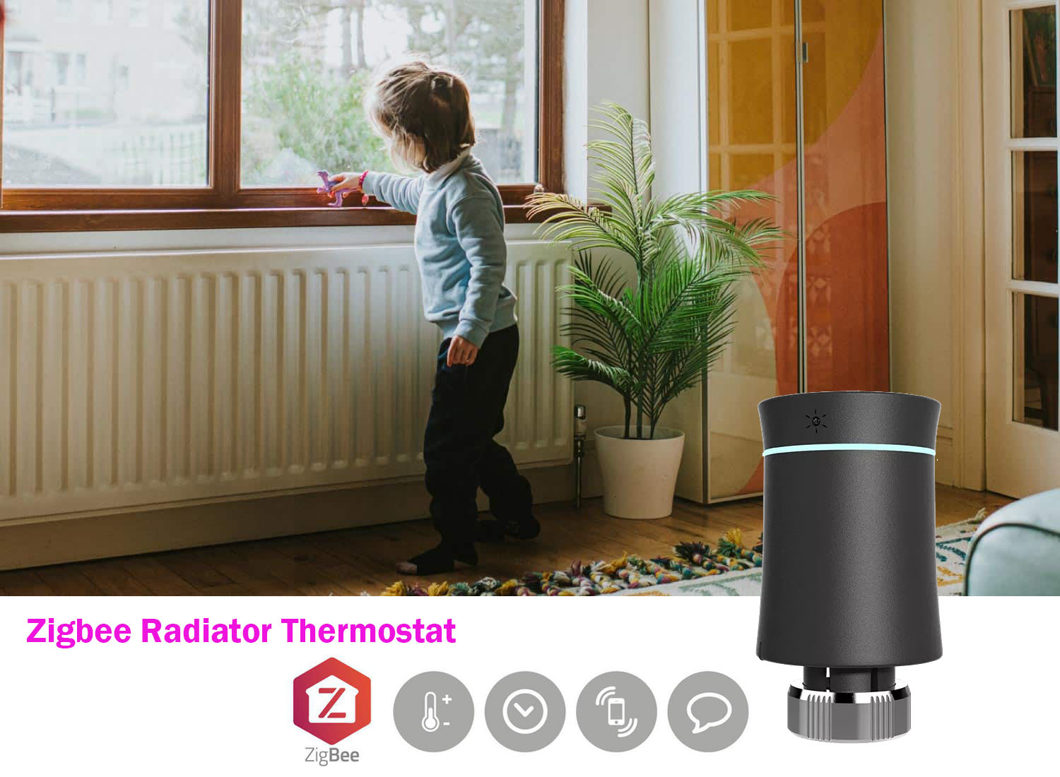 Tuya Zigbee E-TRV Smart Thermostatic Radiator Valve