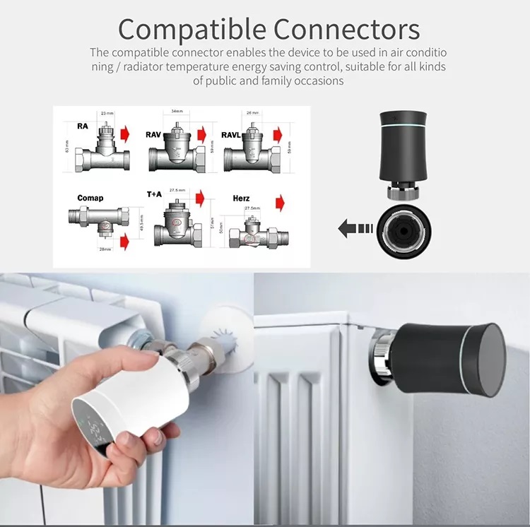 Tuya Zigbee E-TRV Smart Thermostatic Radiator Valve