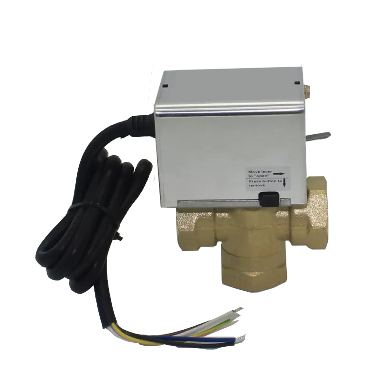 Electric 5 Wires Motorized Zone Valve For Fan Coil Unit