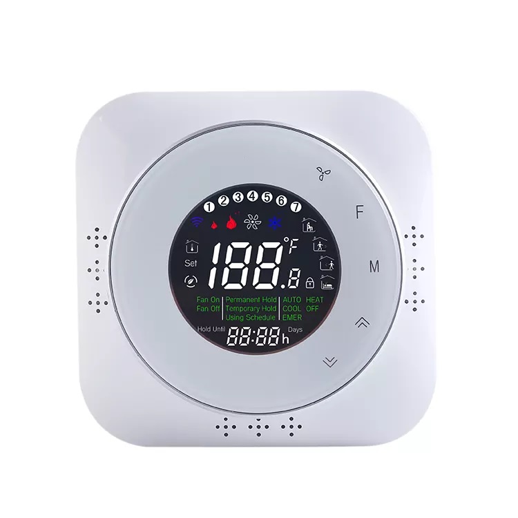 24V Programmable WIFI Smart Heat Pump Thermostat