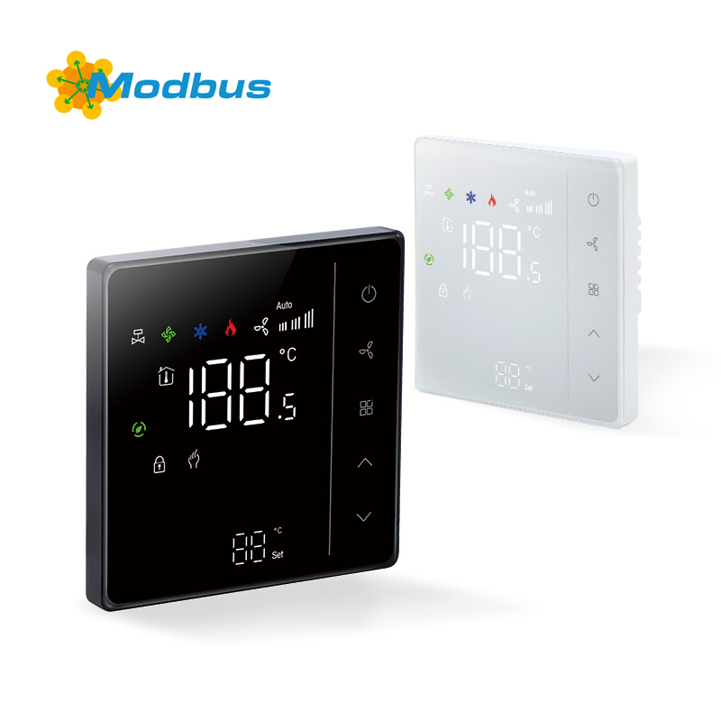 Modbus Modulating FCU Thermostat | 0–10V Valve & 3-Speed Fan Control